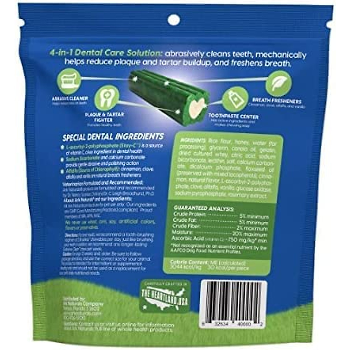 Ark Naturals Brushless Toothpaste, Dog Dental Chews for Small Breeds, Freshens Breath, Helps Reduce Plaque & Tartar, 12oz, 1 Pack