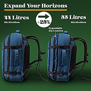 Cabin Max Uppsala Expandable Carry on Luggage with Built in Laptop Sleeve