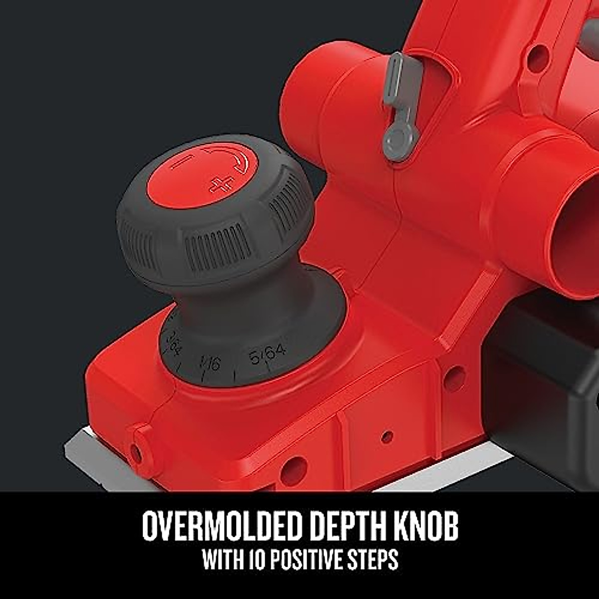 CRAFTSMAN Wood Planer, Hand Planer with Blades, Wrench and Edge Guide, 5/64-inch, 16,500 RPM, 6 Amp, Corded (CMEW300)