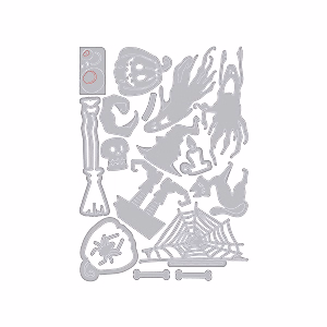 Sizzix Frightful Things Thinlits Die Set Tim Holtz, 17 Pack