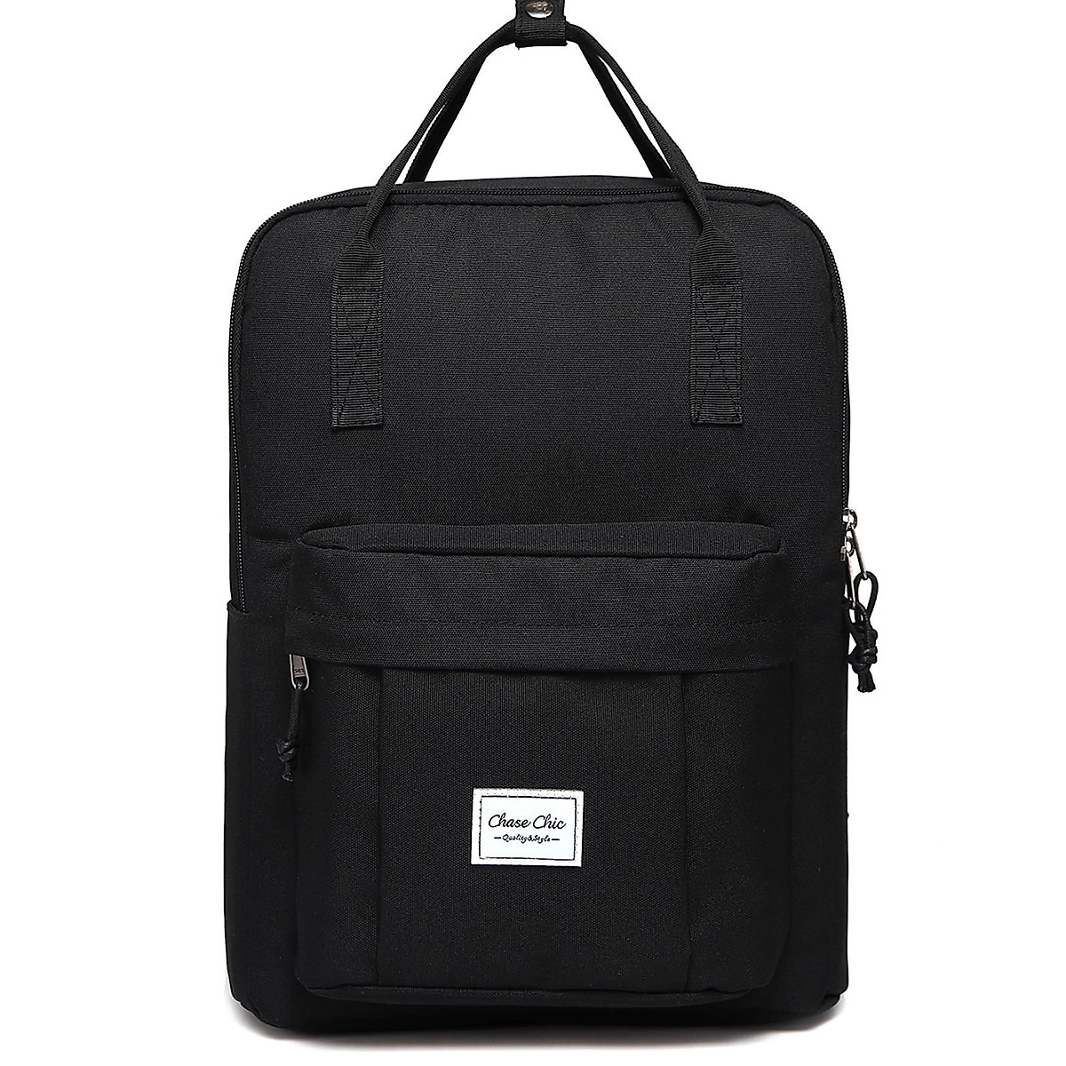 Backpack for Women, Chasechic Lightweight Cute School Bookbag for Teen Girls Hiking Casual Aesthetic Daypack Black