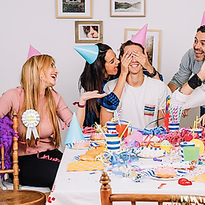 WIDEIDEAL White It's My Birthday Tinplate Badge Pin, Boys and Girls Happy Birthday Award Ribbon Children Adults Party Decorations Sign