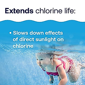 HTH Pool Care Chlorine Stabilizer, Swimming Pool Chemical Helps Chlorine Last Longer, Sunlight Protection, 4 Lbs