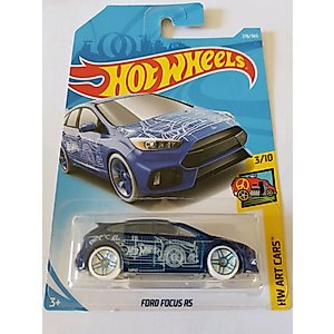 Hot Wheels 2018 Hw Art Cars 3/10 - Ford Focus RS (Blue)
