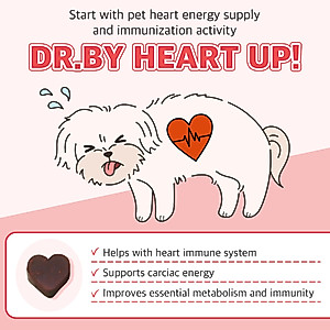 Doctor by HeartUp Heart Care Supplements for Dogs and Puppy – Soft Chews for Dogs with Colostrum, L-Carnitine and Coenzyme Q-10-2.82 oz (80g), 70 Cheese Flavored Soft Chews
