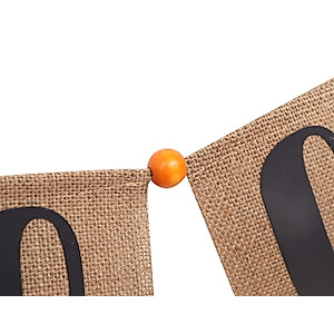 Boo Burlap Banner - Scary Halloween Decoration, Halloween Party Decorations, Here for The Boos Banner with Ghost, Fireplace Garland