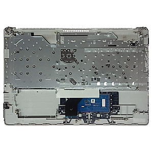 F-HONG ELECTRONIC Replacement for HP 17t-by 17z-ca 17-by 17-ca Laptop Upper Case Palmrest Keyboard Touchpad Assembly Part with ODD L92785-001 Top Cover Sliver 2020 Year, Silver, 17.3 inch