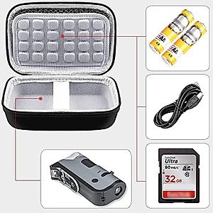 Microscope Case for Carson MicroFlip 100x-250x LED and UV Lighted Pocket Microscope(MP-250 or MP-250MU)- Black (Case Only)