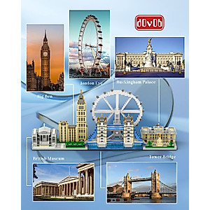dOvOb Architecture London Skyline Collection Micro Mini Blocks Set Model Kit and Gift for Kids and Adults (3076 Pieces)
