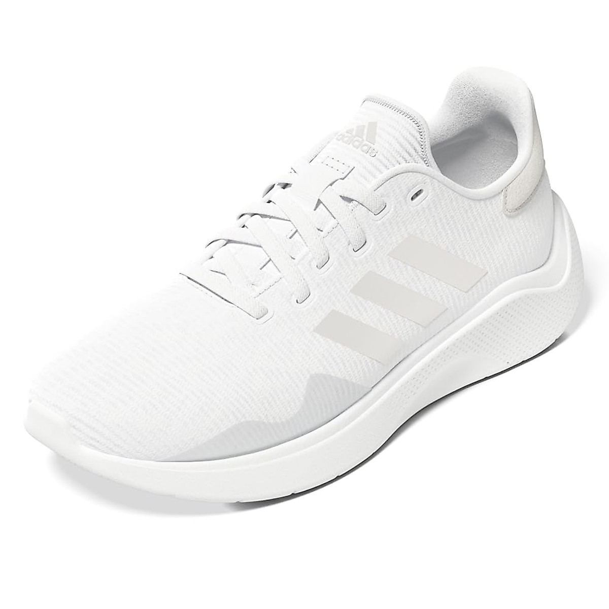 adidas Women's Puremotion 2.0 Sneaker, White/White/Zero Metallic, 7.5
