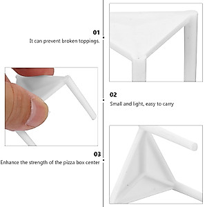 UPKOCH 100pcs Pizza Saver Tabletop Pizza Saver Pizza Tripod Pizza Box Saver Stand Tripod Stack