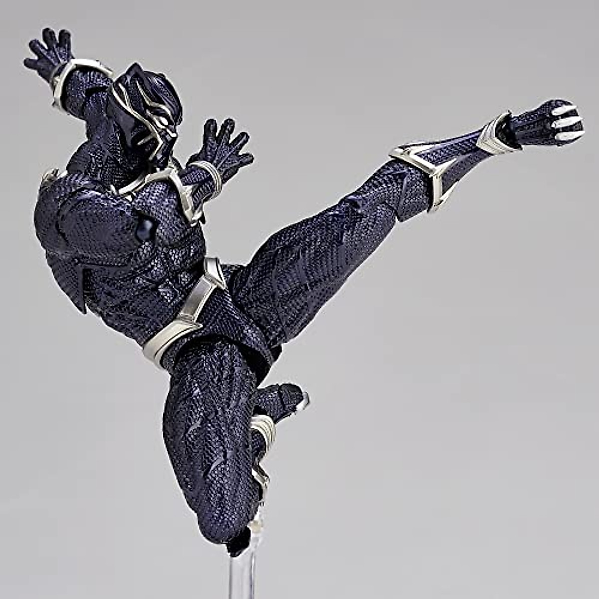 Kaiyodo Figurecomplex Amazing Yamaguchi Black Panther, Approx. 6.7 inches (170 mm), ABS & PVC Painted Action Figure, Revoltech