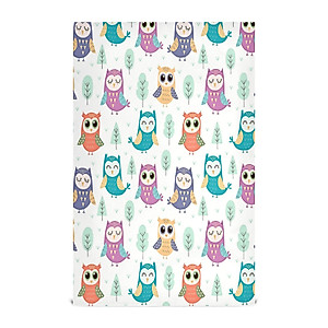 Kigai 6 Pack Tree Cute Owl Kitchen Towels Soft Highly Absorbent Dish Towels Reusable Tea Towels Set 28 x 18 Inch