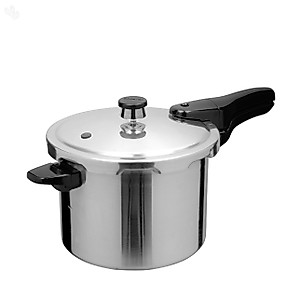 Presto 01264 6 Quart Aluminum Pressure Cooker, 6 QT, AS SHOWN