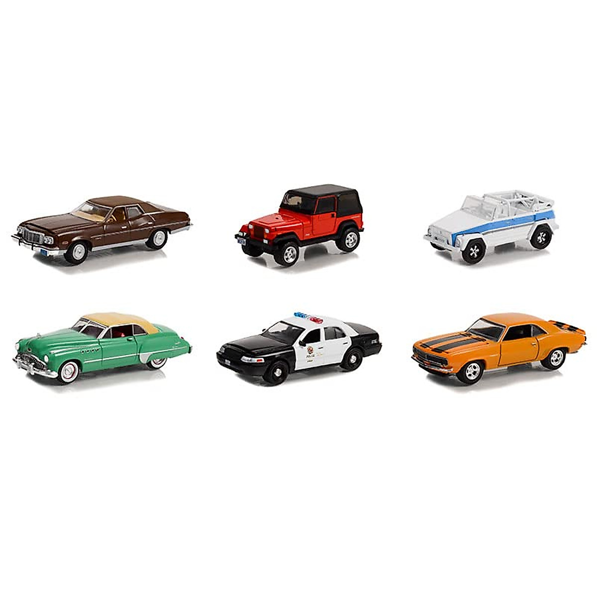 Greenlight 44970 Hollywood Series 37 Complete Set of Six (6) Diecast Models 1:64 Scale