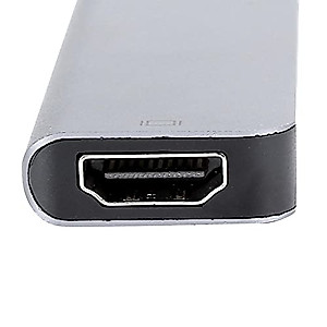 Not Easy to Damage Portable Durable Type‑C Hub Long Service Life High Definition Aluminum Alloy Materialf Expansion Dock for Mobile Phone