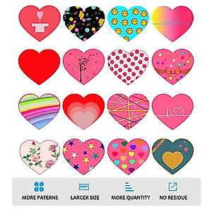 KMUYSL 512 PCS Valentine's Day Heart Stickers Labels Sheets | Valentines Day Decorations | Party Favors Gifts Decorations Supplies | Party Decorative Stickers