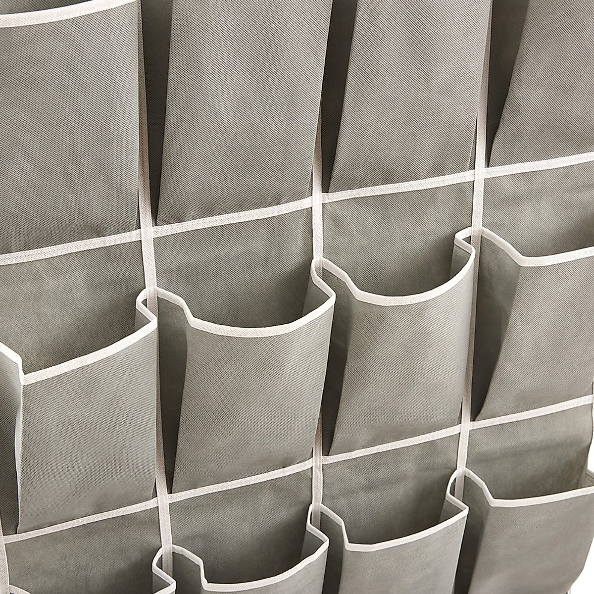 EZOWare Over the Door Hanging Organizer, 24 Large Pockets Multipurpose Hanging Storage for Pantry, Closet, Bathroom, Shoes, toys - Pack of 1