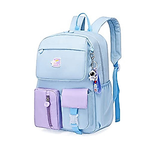 LANSHIYA Cute kids Backpack for Girls Elementary School Students Casual Daypack Lightweight Outdoor Bookbag for Teens