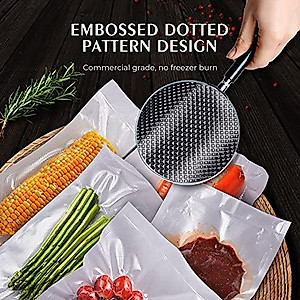 Vacuum Food Sealer Rolls Bags,2 Packs 10 in x16 ft Storage Bags for Vacuum Sealer Machines, Durable Commercial Customized Size Food Bags for Food Storage and Sous Vide Cooking