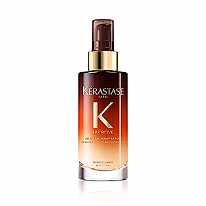 KERASTASE Nutritive 8HR Magic Night Hair Serum | Overnight Beauty Sleep Nourishing Serum | Deeply Conditions From Nutrients Lost | Reduces Tangles & Prevents Frizz | For All Hair Types | 3.04 Fl Oz