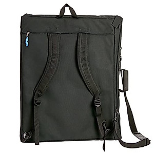 Florence 20"x26" Convertable Art Bag With Backpack Straps, T-Square Sleeve, Brush Holder, Tube Holder and Foam Handle