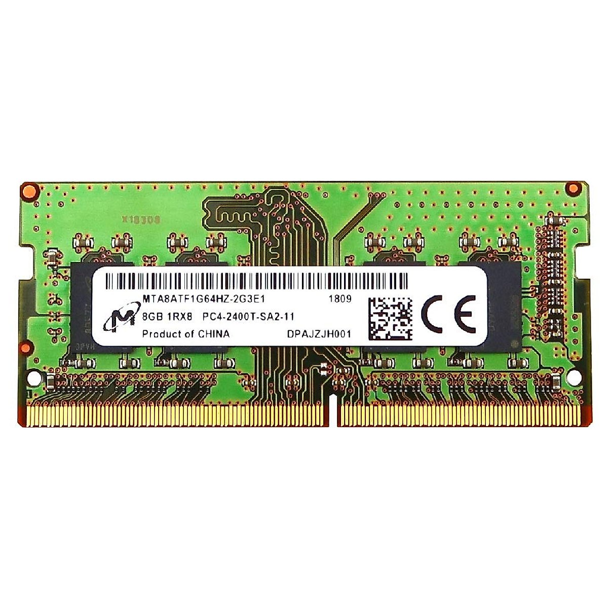 MTA8ATF1G64HZ 8GB 1Rx8 DDR4 SO-DIMM PC4-19200 2400MHz 260-Pin Non-ECC CL17 1.2V Laptop Memory Module MTA8ATF1G64HZ-2G3E1 Compatible Replacement Spare Part for Micron Compatible and Laptop Systems