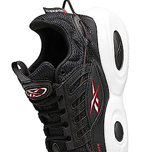 Reebok Unisex Solution Mid Basketball Shoe, Black/White/Vector Red, 11 US Men