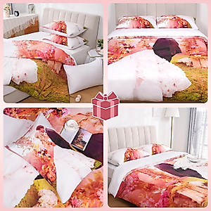 Livole Custom Comforter Cover Set with Photo&Text, Personalized Bedding Set Upload Images, Customized Duvet Cover Set with 2 Pillowcases, Customize Gift for Boys Girls, Cal-King (No Comforter)