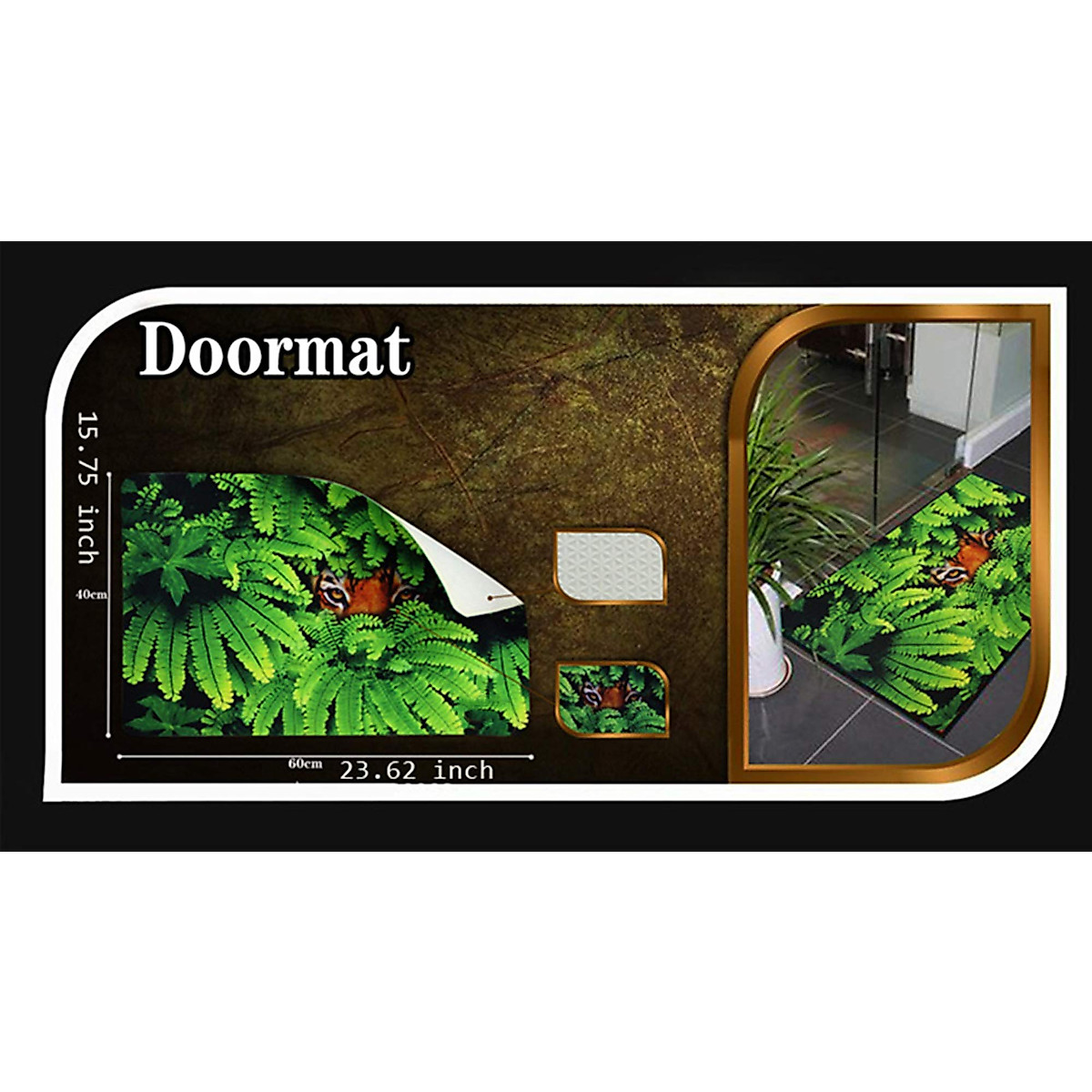 Jeiento Kitchen Floor Comfort Mat Non Slip Standing Mats Kitchen Runner and Rug Waterproof Cushioned Kitchen Rug Christmas Santa,Snowman,Reindeer