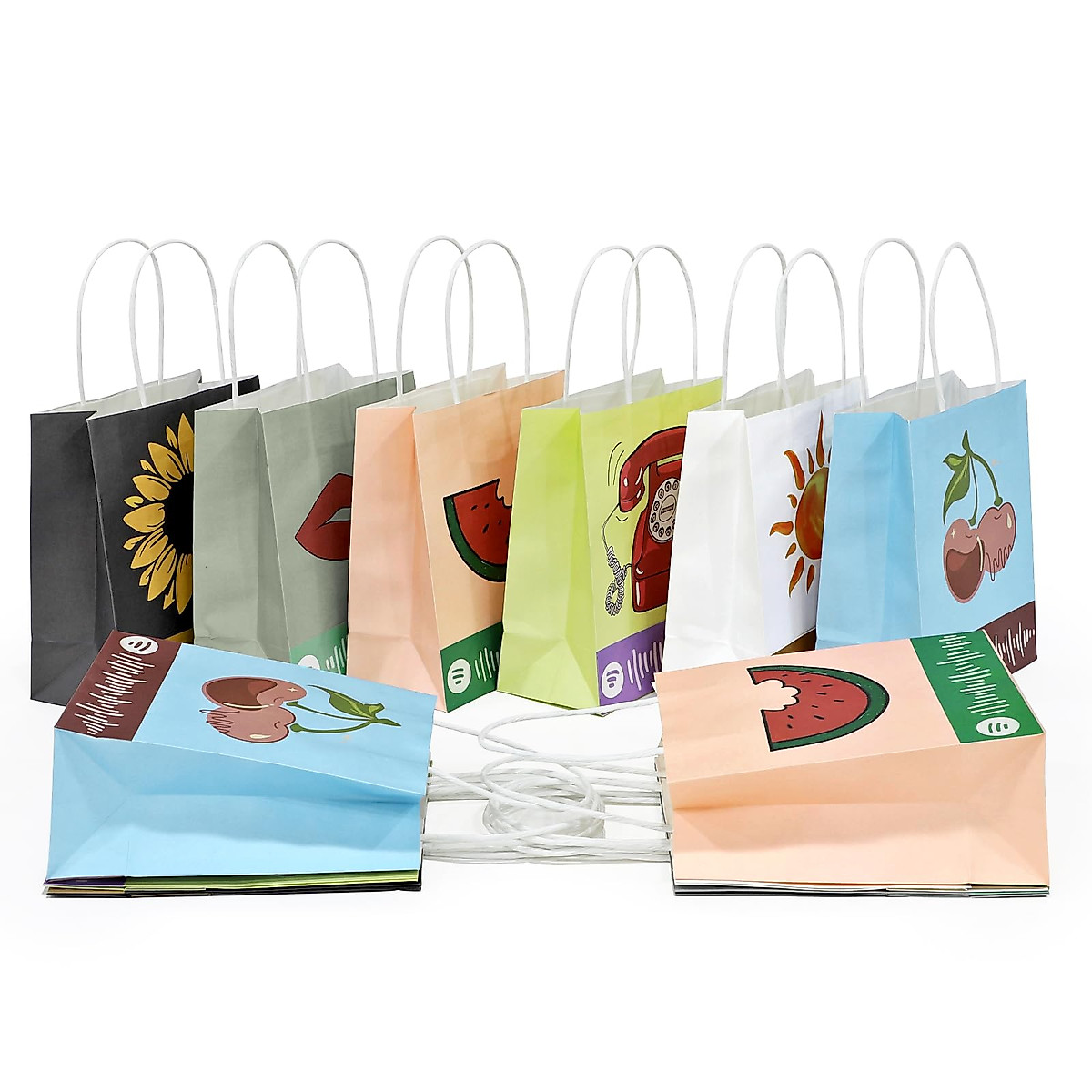 Kamisato Ayato 12PCS Gift Bags Anime Candy Favor Bags Cartoon Goodie Bags Kids Birthday Party Supplies for Birthday Party Decorations