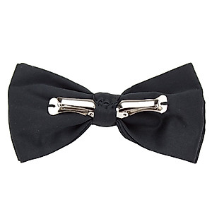 Brybelly Formal Black Casino and Poker Dealer Clip On Bow Tie