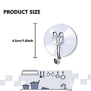 ASOFFI 4PCS Triangular No Drill Curtain Rod Brackets, Self Adhesive Curtain Rod Holder Hooks, Nail Free Adjustable Rod Hooks, Frosted Curtain Hangers for Bathroom Home and Restroom