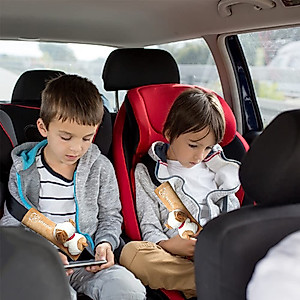 2 Pack Car Seat Belt Cover Adjuster for Kids with Plush Dog Kids, Car Seat Belt Pads, Soft Shoulder Pad, Neck Cushion Protector, Seatbelt Cushion for Soft Auto Shoulder Strap Cushion