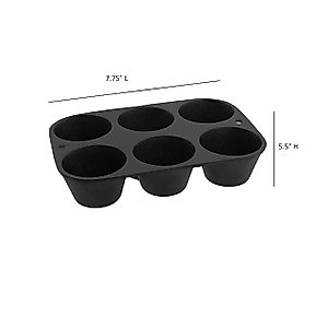 Old Mountain 10122 Cast Iron Muffin Pan - 6 Impression