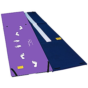 Tumbl Trak Handstand Homework Gymnastics Mat for Kids Home Training, Purple