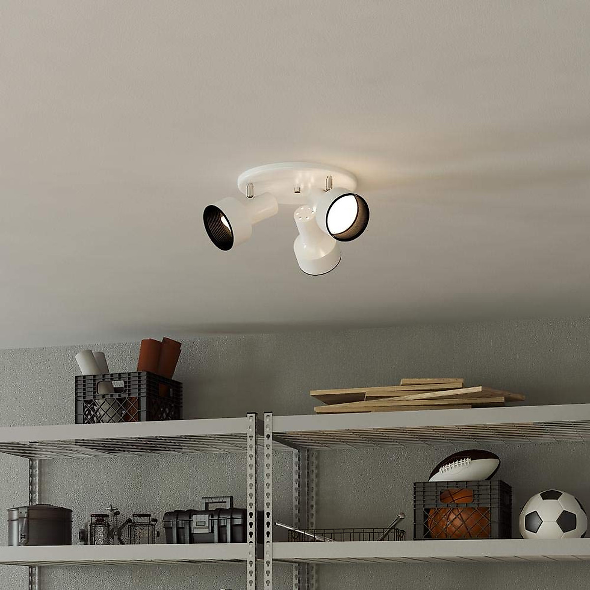 Hampton Bay RO101 3-Light Ceiling Spotlight White, See Picture
