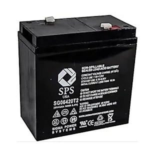 SPS Brand 6V 42Ah Replacement Battery for Powersonic PS-6360F2