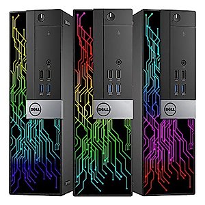 Dell Computer Desktop PC, Intel Core i3-6100 3.70 GHz, 16GB RAM, 256GB M.2 SSD (Fast Boot), 1TB HDD, AMD RX 550 4GB, RGB Gaming Keyboard Mouse, WiFi, Windows 10 Professional (Renewed)