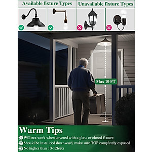 Motion Sensor Light Bulbs Outdoor, 9W (60 Watt Equivalent) 800LM, 4-Pack A19 Security LED Bulb 5000K Daylight White, E26 Motion Activated LED Bulb, for Front Door Porch Garage Basement Hallway