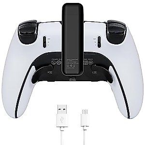 PS5 Edge Controller Battery Pack, 3500mAh Fast Charging, Portable Mini Charger, No Interfere The Back Triggers - Extra Battery Life for Playstation 5 Edge Controller, Ps5 Accessories