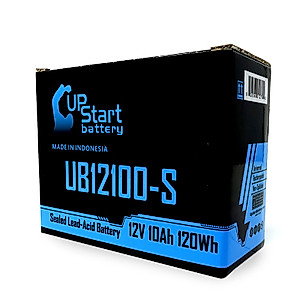 3 Pack Replacement for Neuton Mowers CE6 Battery - Replacement UB12100-S Universal Sealed Lead Acid Battery (12V, 10Ah, 10000mAh, F2 Terminal, AGM, SLA)
