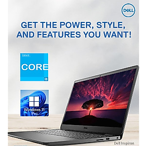Dell Inspiron 15.6" FHD Touchscreen Business Laptop, Core i5-1035G1 (Beats i7-7500U) Up to 3.6GHz, Windows 11 Pro, 16GB RAM, 1TB SSD, AC WiFi, Bluetooth, Media Card Reader
