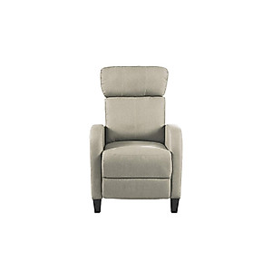 Casa Andrea Milano Living Room Slim Manual Recliner Chair (Beige)