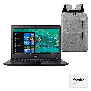 acer 2020 Aspire 3 14 Inch HD Laptop, AMD Dual Core A9-9420e, AMD Radeon R5, 12GB DDR4 RAM, 128GB SSD, HDMI, WiFi, Windows 10 S, W/Legendary Computer Backpack & Mouse Pad Bundle