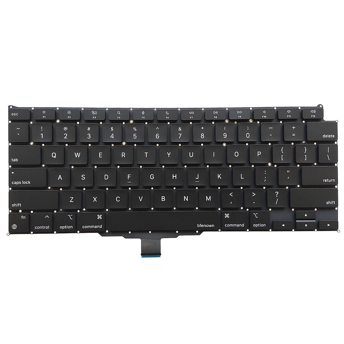 Bfenown Replacement US Keyboard for MacBook Air Retina 13.3 inch M1 CPU A2337 MGN63LL/A MGND3LL/A MGNA3LL/A MGN93LL/A MGN73LL/A MGNE3LL/A EMC 3598 2020 Year Laptop