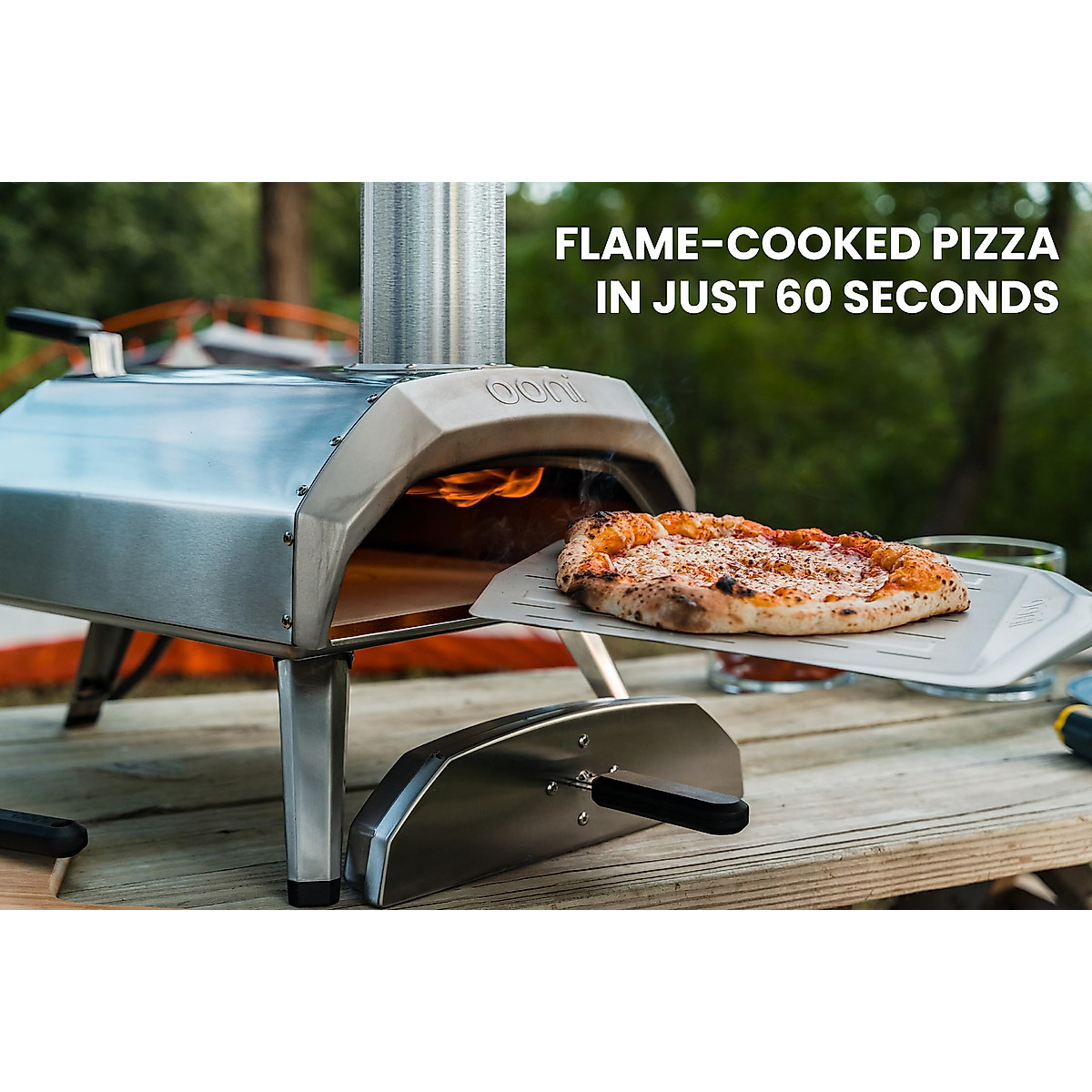 Ooni Karu 12 Multi-Fuel Outdoor Pizza Oven – Portable Wood and Gas Fired Pizza Oven with Pizza Stone, Outdoor Ooni Pizza Oven - Woodfired & Stonebaked Pizza Maker, Countertop Dual Fuel Pizza Oven