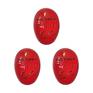 Egg Timer Kitchen Gadget Color Changing Boil Eggs Thermometer,pack of 3