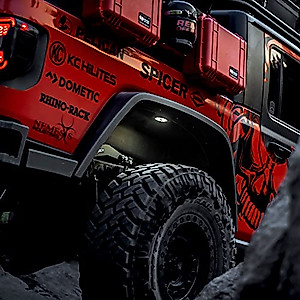 KC HiLiTES Cyclone V2 LED - Single Light - Clear Lens - 5W Flood Beam