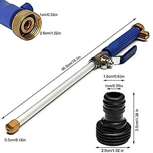 Stainless Steel High Pressure Wand, Electric Washing Sprayer Nozzle for Car Wash and High Outdoor Window Washing